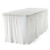 6Ft White Folding Tablecloth|29" Drop|The Folding Tablecloth